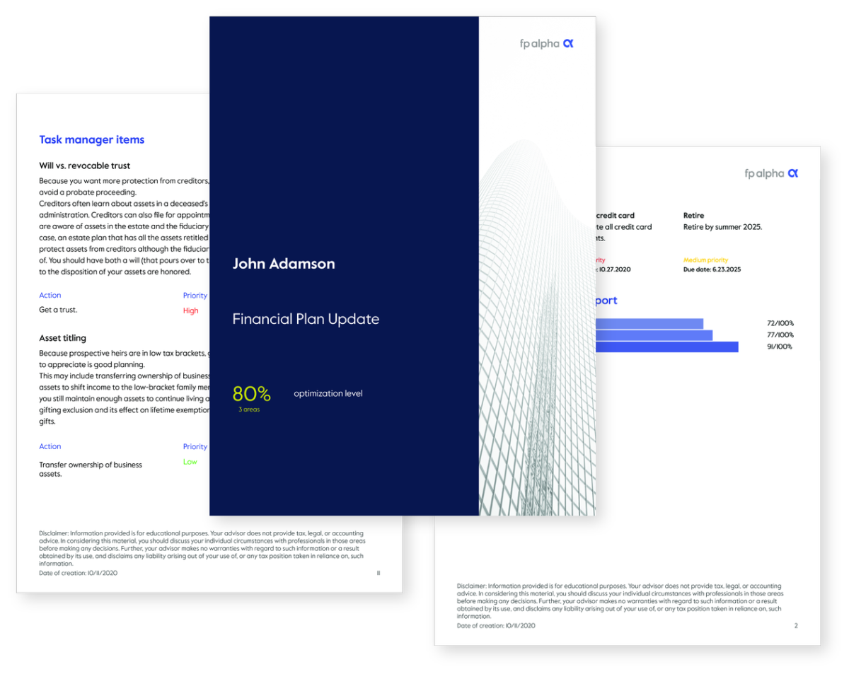 A Truly Comprehensive Advanced Planning Platform - FP Alpha