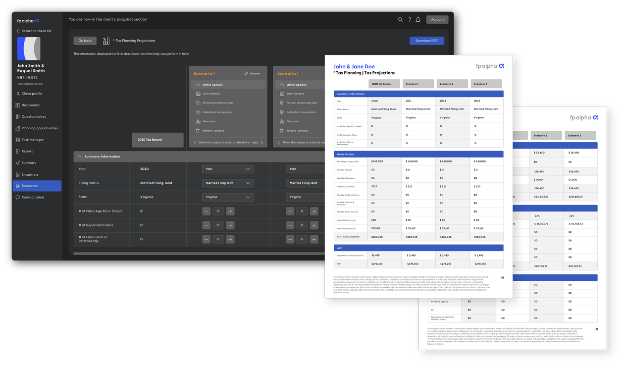 A Truly Comprehensive Advanced Planning Platform - FP Alpha
